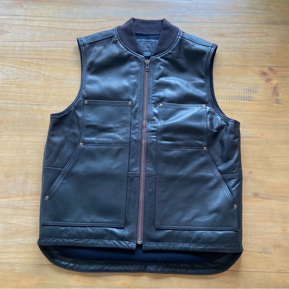 Filson | Jackets & Coats | Filson Wool Lined Leather Vest Nwt | Poshmark